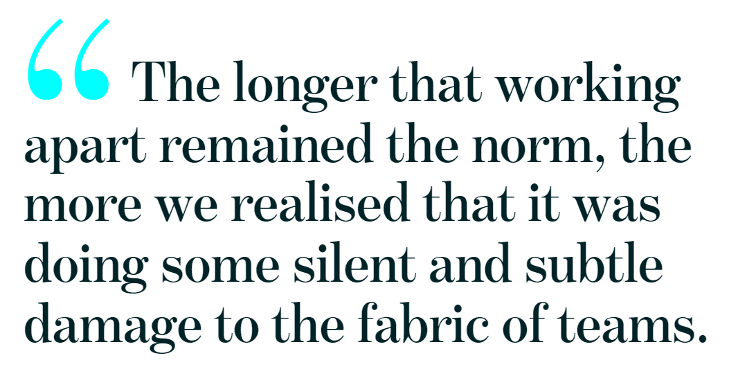 Reconnecting Teams - high performance culture | HPC